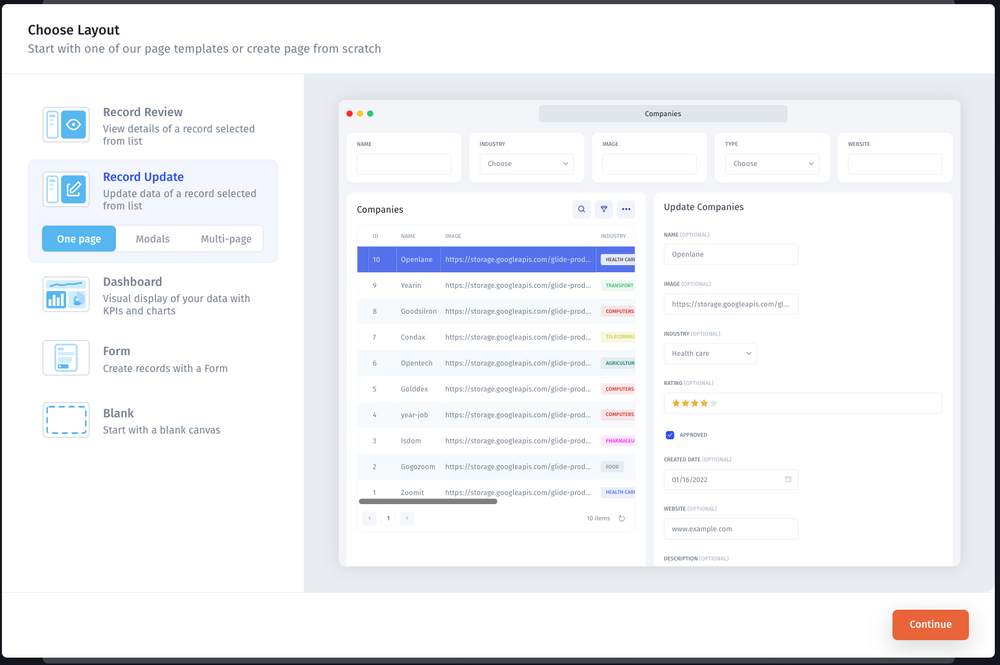 How to Build a CRUD App in Minutes